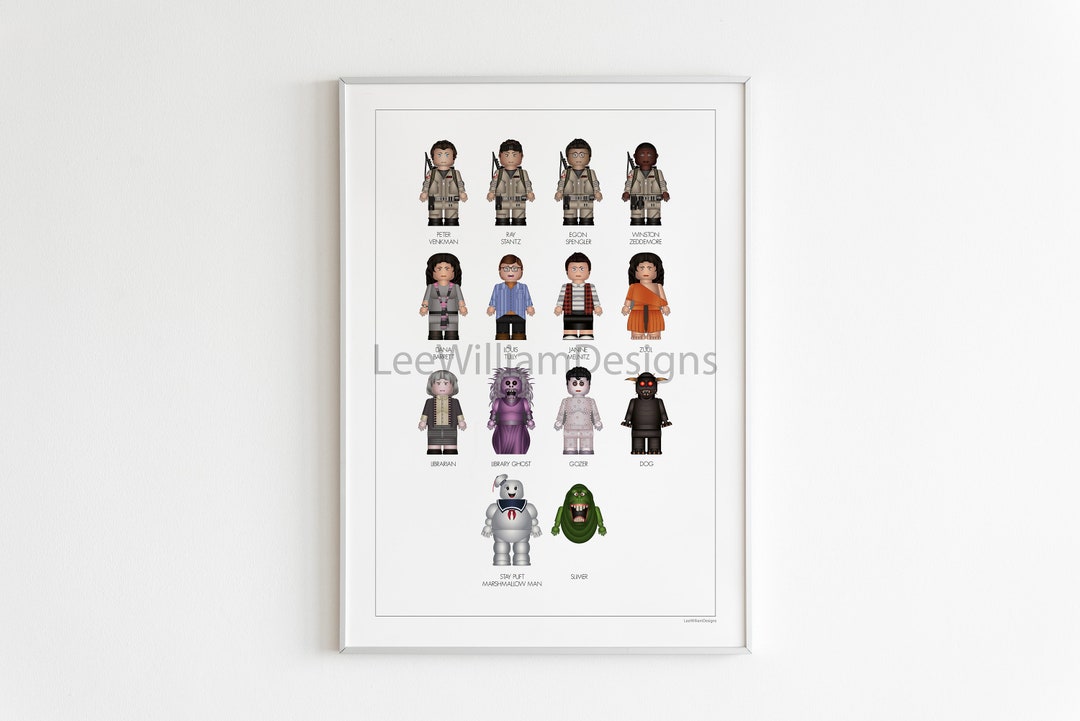 Ghost Busting Toy Figure Inspired Illustrated Artwork | Art | Poster - Etsy