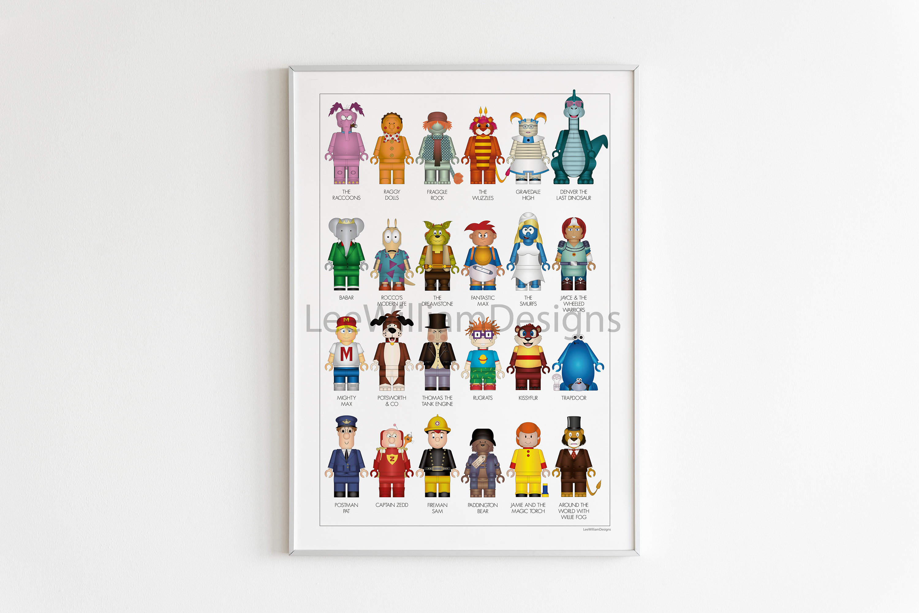 Retro Cartoons Part 2 Toy Figure Inspired Illustrated Artwork - Etsy