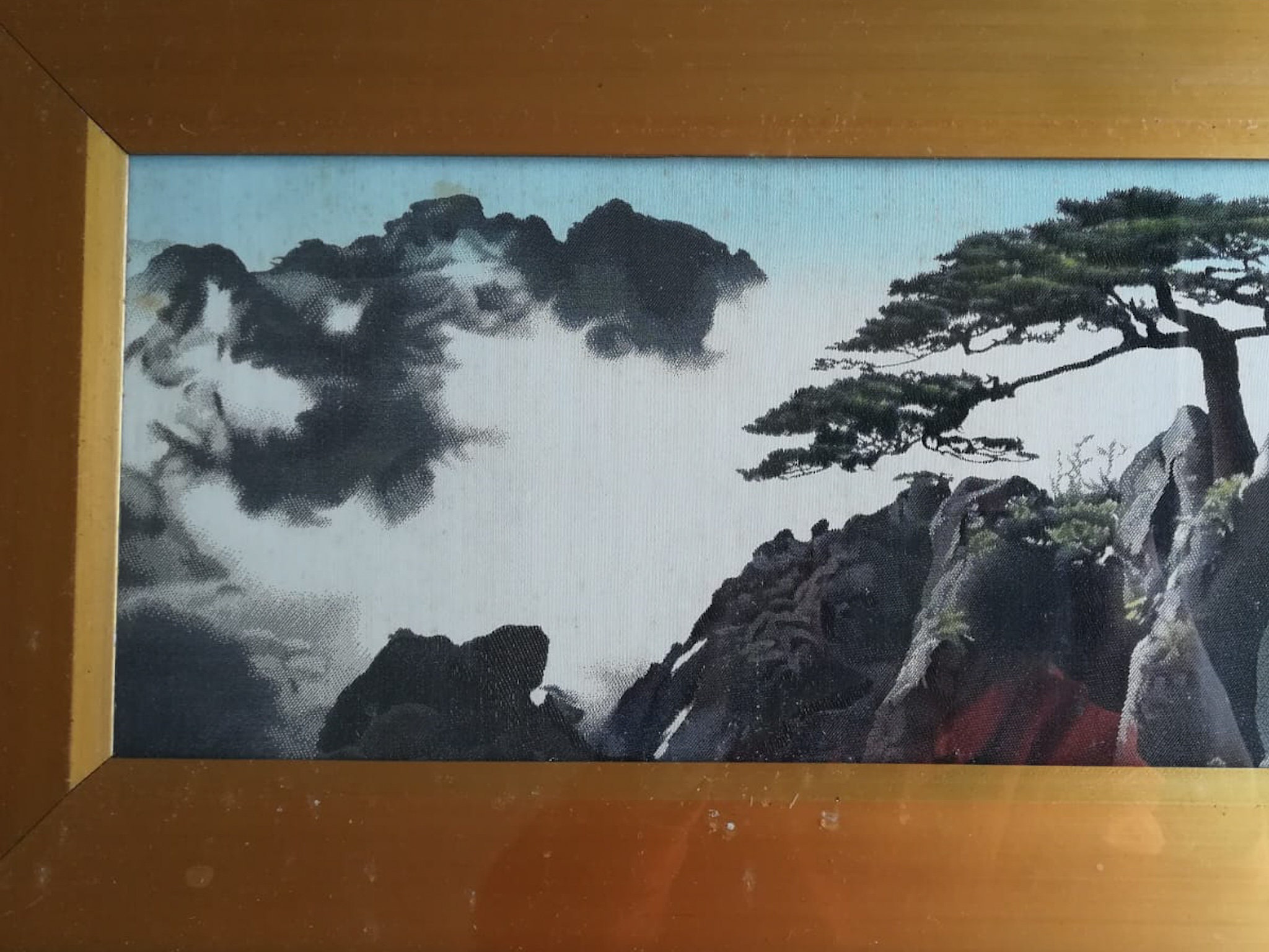 Vintage Chinese Silk Woven Picture Woven Landscape 1961 - Etsy