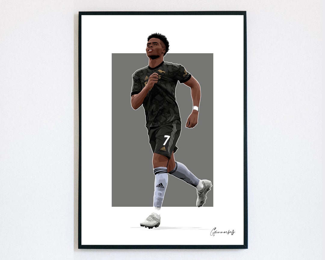 Arsenal Bukayo Saka A4/A3 Print - Etsy UK