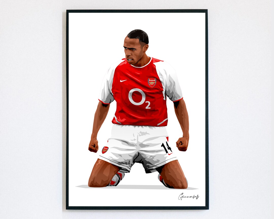 Thierry Henry Arsenal A4a3 Print Etsy Ireland