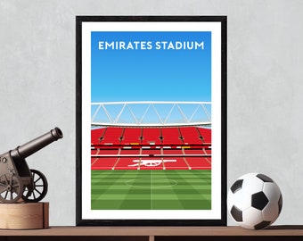 Arsenal Emirates Stadium Illustration Arsenal Print Arsenal Poster ...