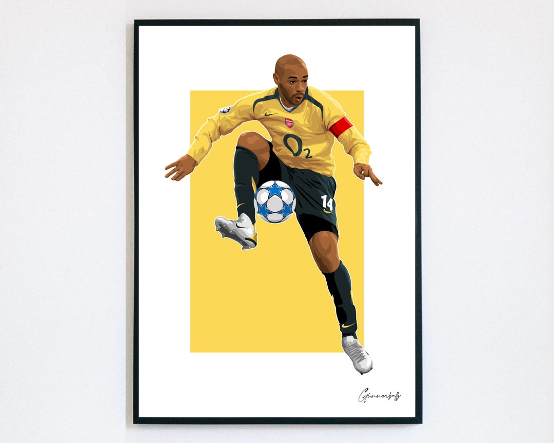 Thierry Henry Celebration A4/A3 Print - Etsy