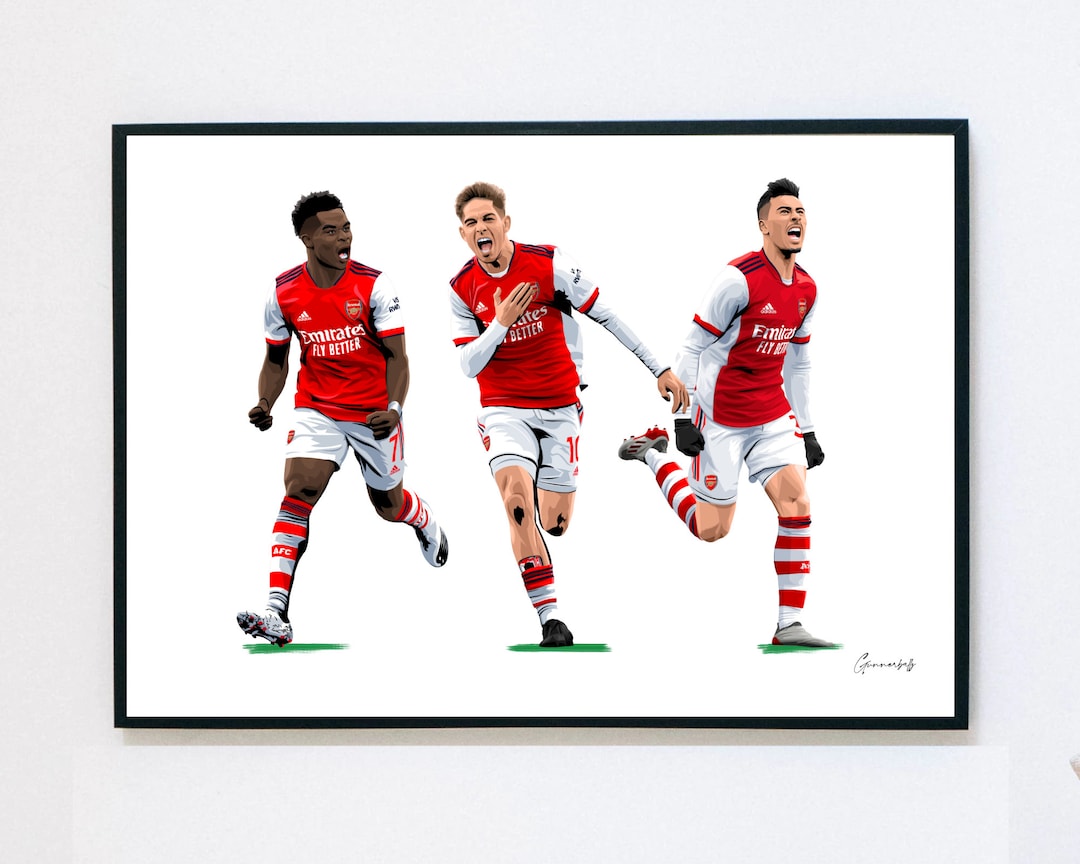 Arsenal Trio A4/A3 Print - Etsy
