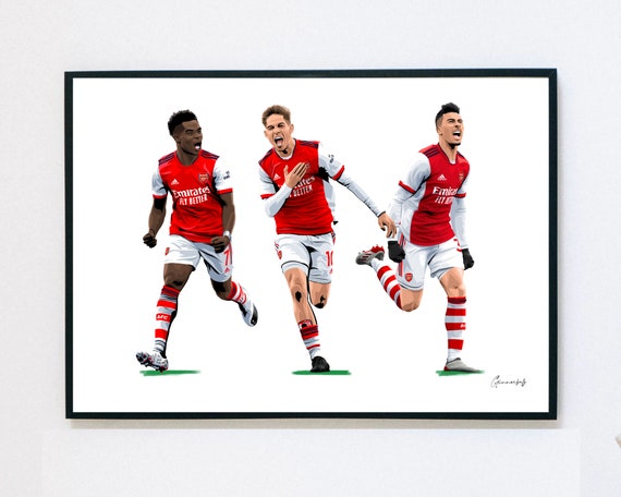 Arsenal Trio A4/A3 Print - Etsy