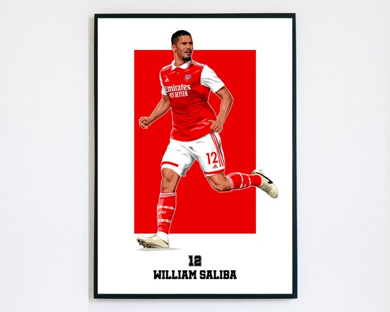 Arsenal William Saliba A4/A3 Print - Etsy