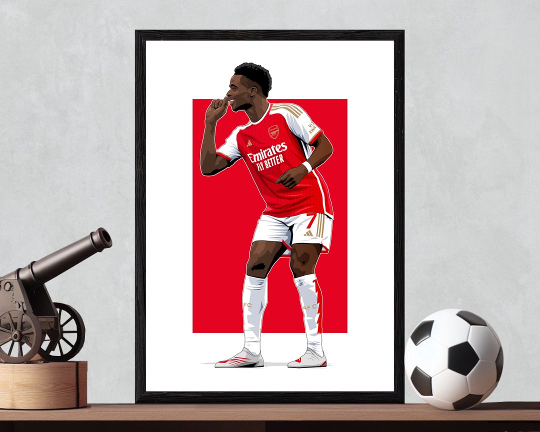 Arsenal Bukayo Saka A4/A3 Print - Etsy UK