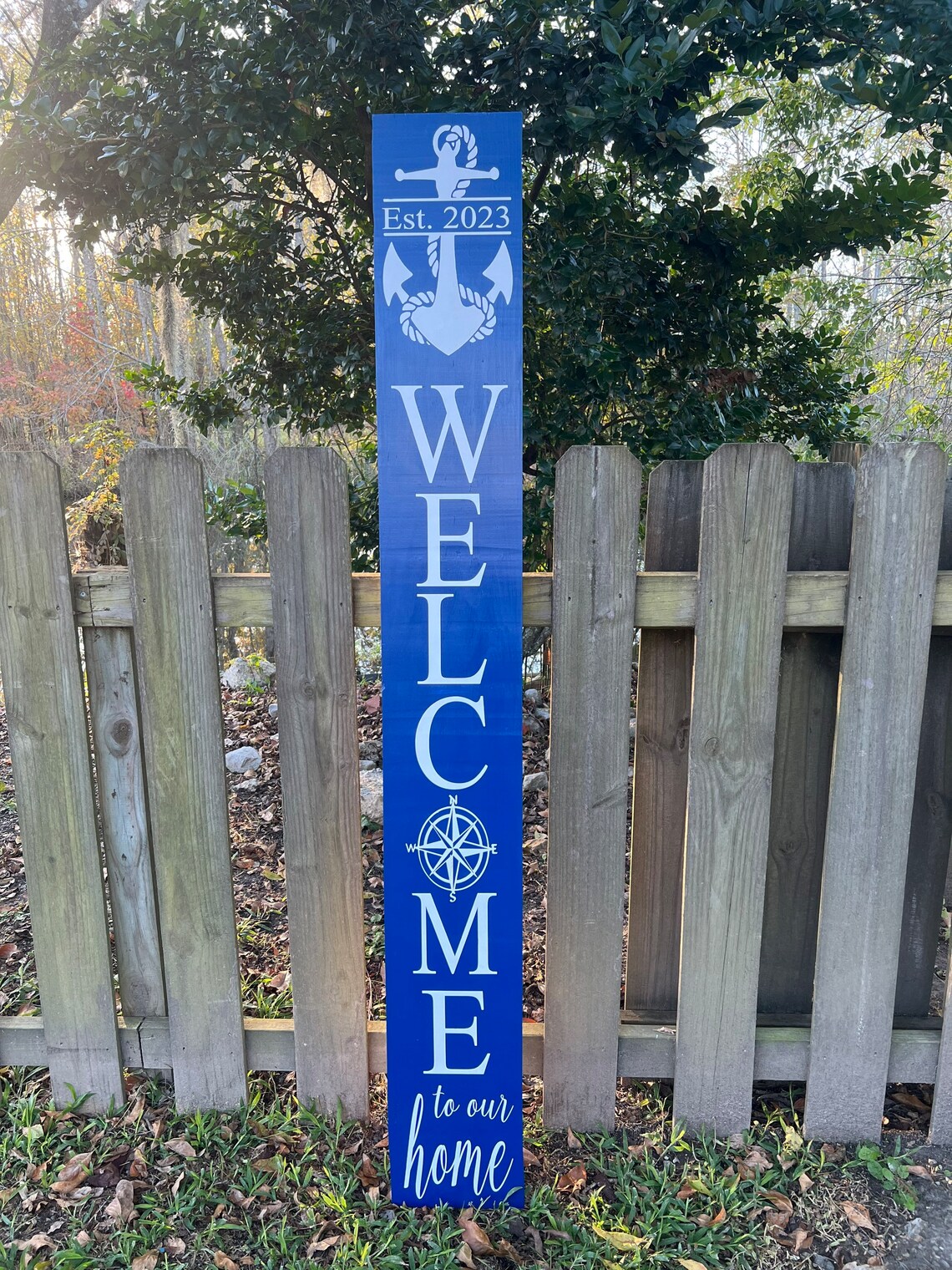 Nautical Welcome Sign BEACH HOUSE SIGN Nautical Home Decor - Etsy