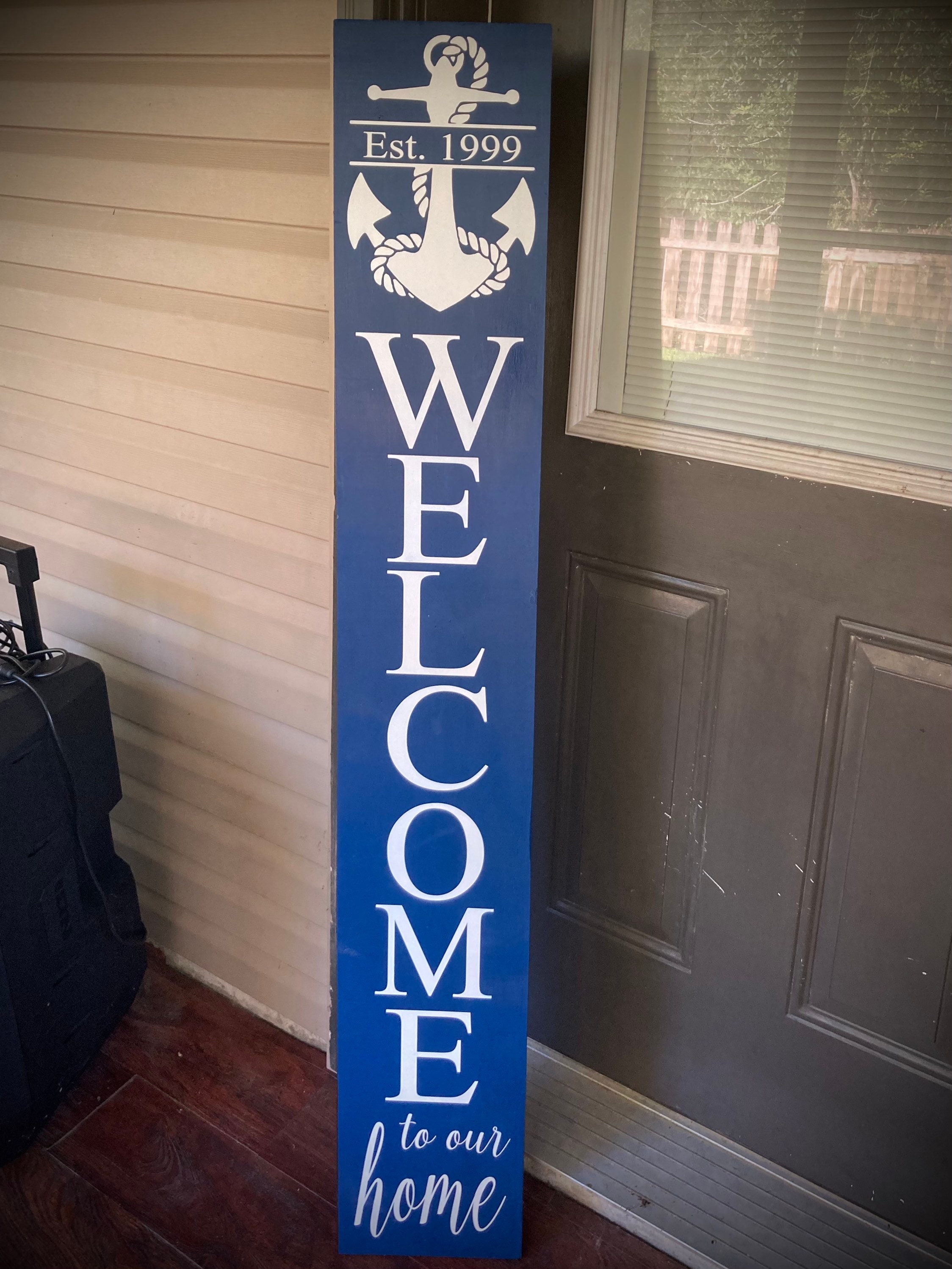 Nautical Welcome Sign BEACH HOUSE SIGN Nautical Home Decor | Etsy