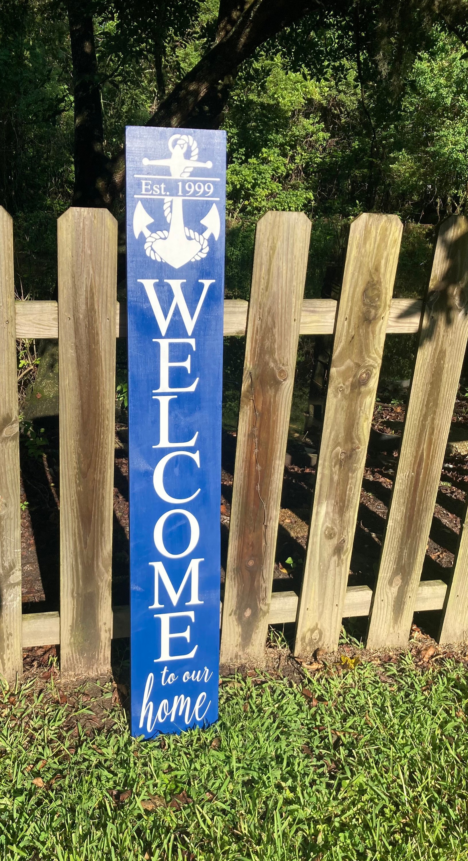 Nautical Welcome Sign BEACH HOUSE SIGN Nautical Home Decor | Etsy