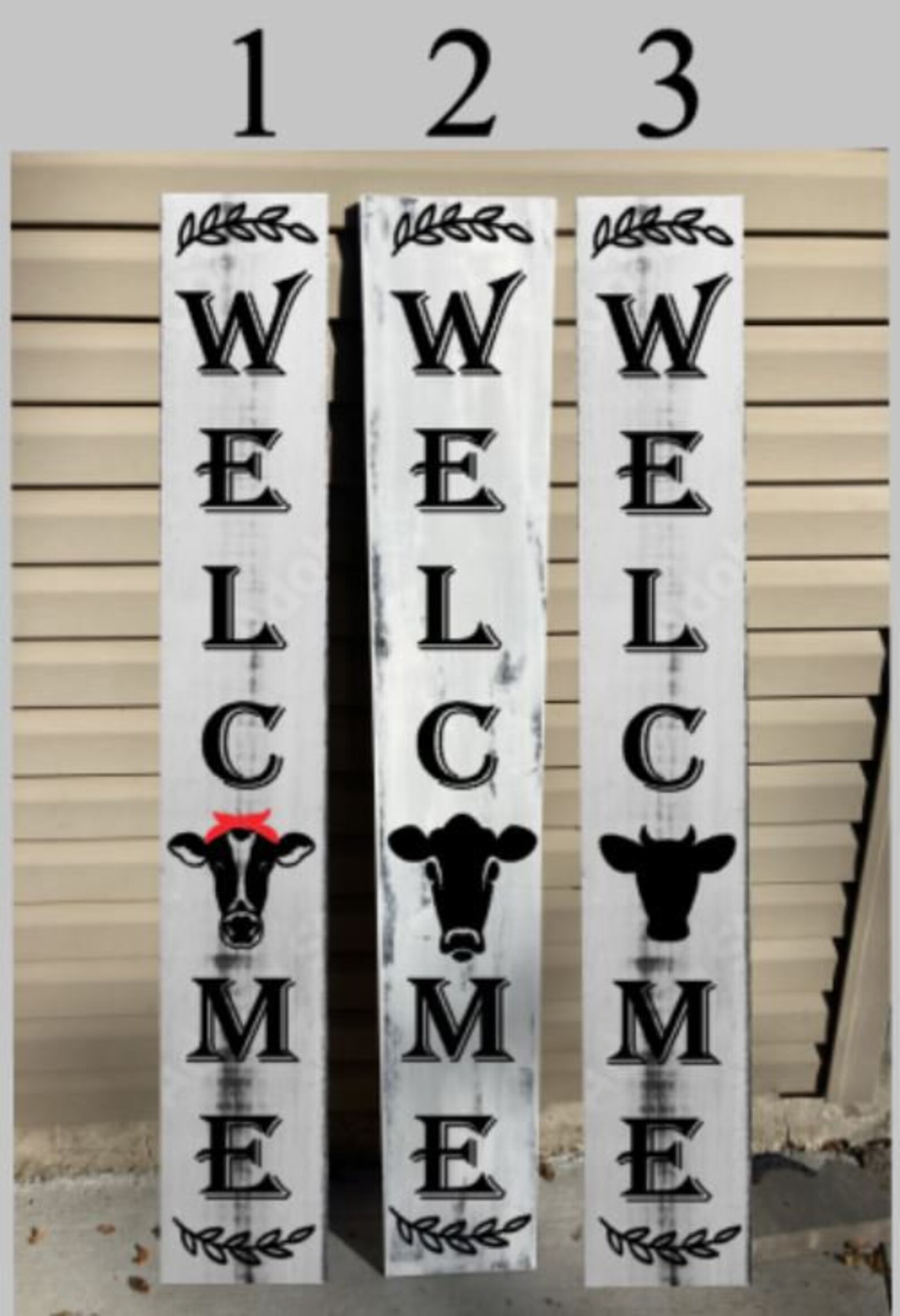 Cow Welcome Sign Farmhouse Welcome Sign Farm Animals Home - Etsy