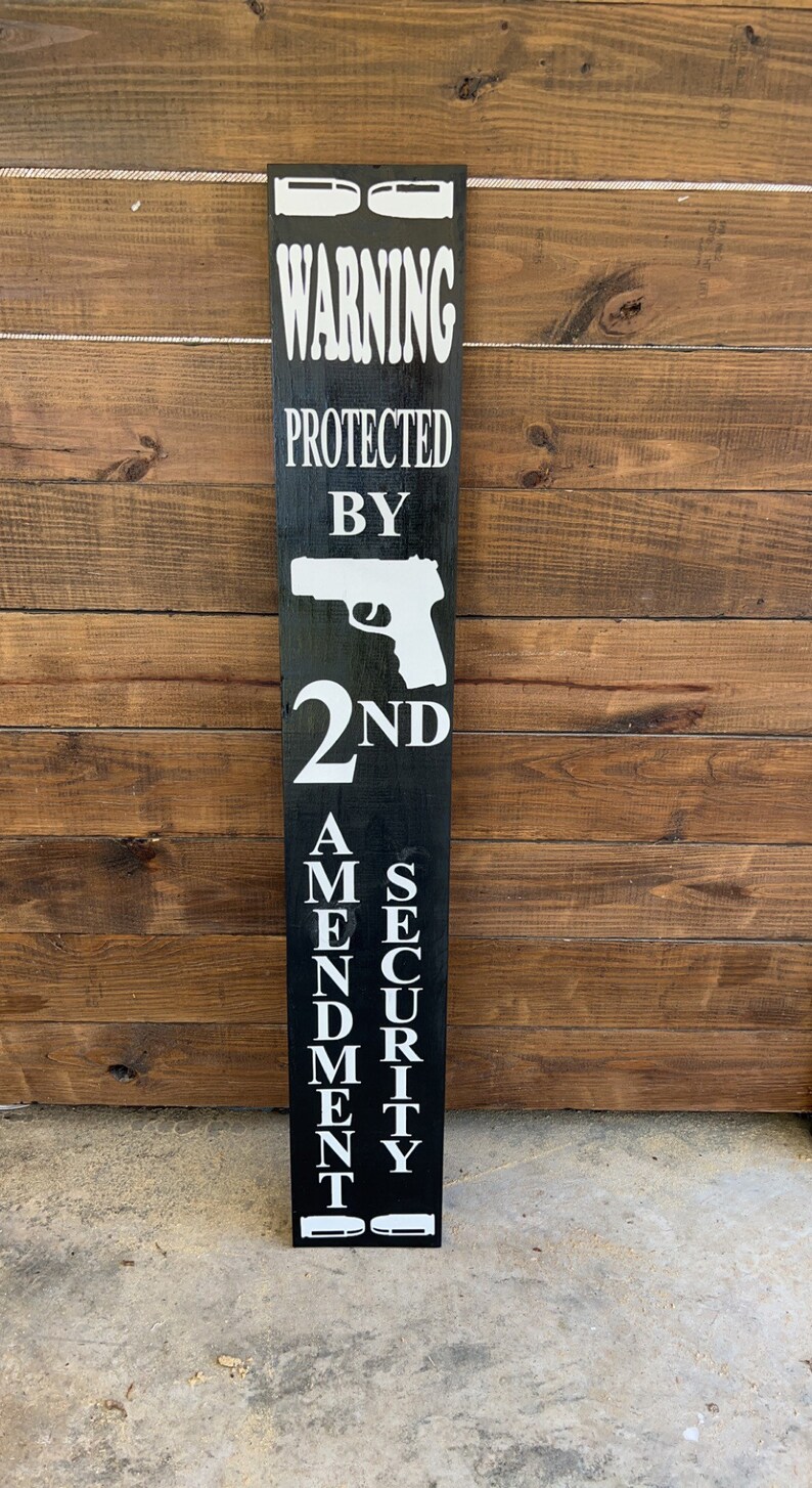 Gun Welcome Sign 2nd Amendment Sign Warning Sign Protected - Etsy