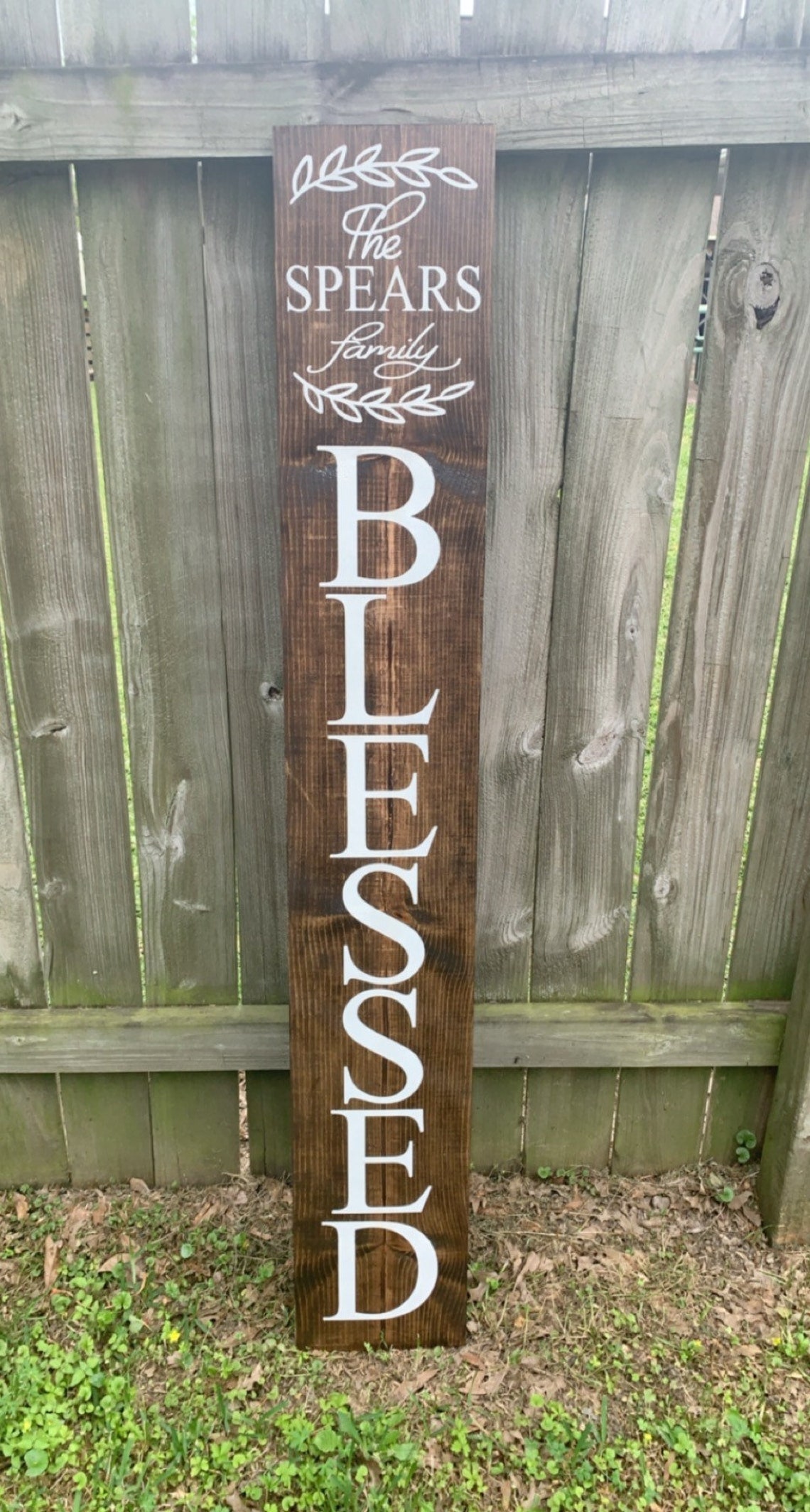 Blessed Sign Personalized Welcome Sign Blessed Decor Front - Etsy