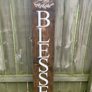 Blessed Sign, Personalized Welcome Sign, Blessed Decor, Front Porch ...