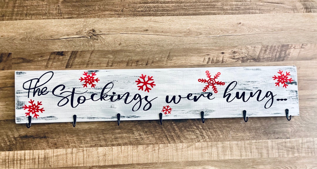 The Stockings Were Hung | Christmas Decor | Christmas Stocking Hanger ...