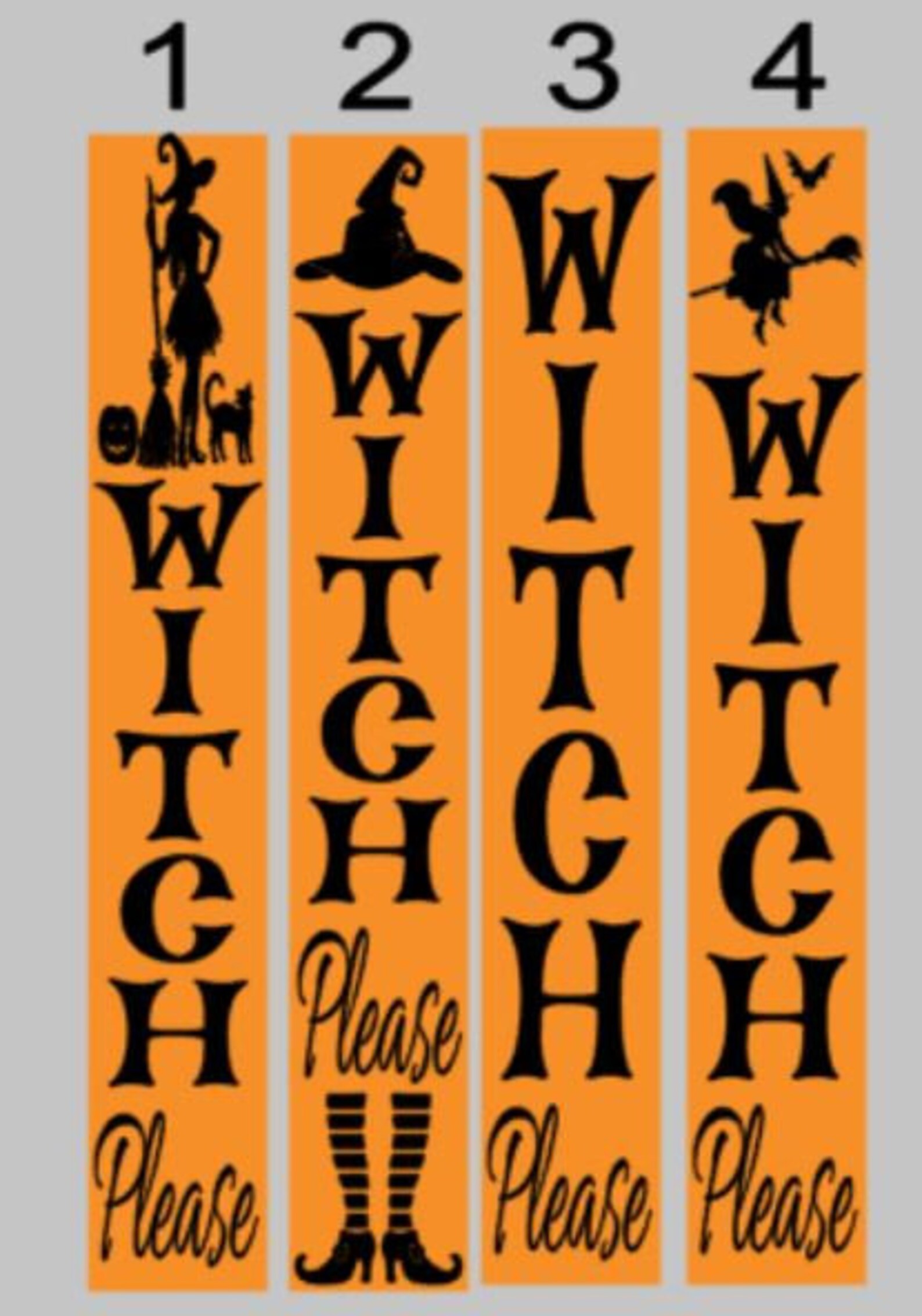 Witch Please Welcome Sign Witch Halloween Sign Orange - Etsy