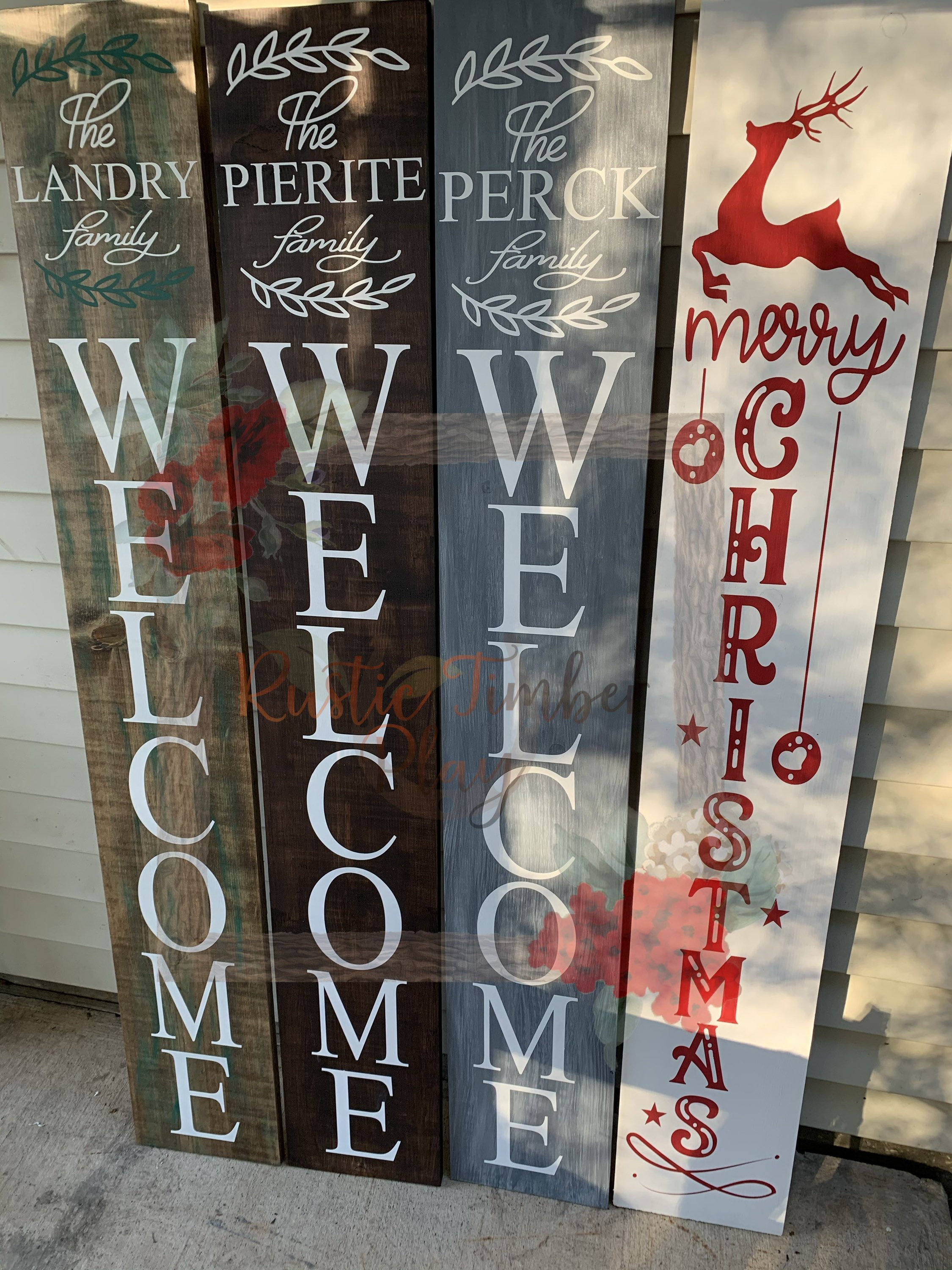 Personalized welcome sign welcome sign with family name | Etsy