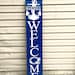 Nautical Welcome Sign, BEACH HOUSE SIGN, Nautical Home Decor, Anchor ...