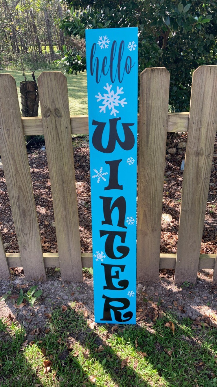 Winter Front Porch Welcome Signs Winter Wonderland Decor - Etsy