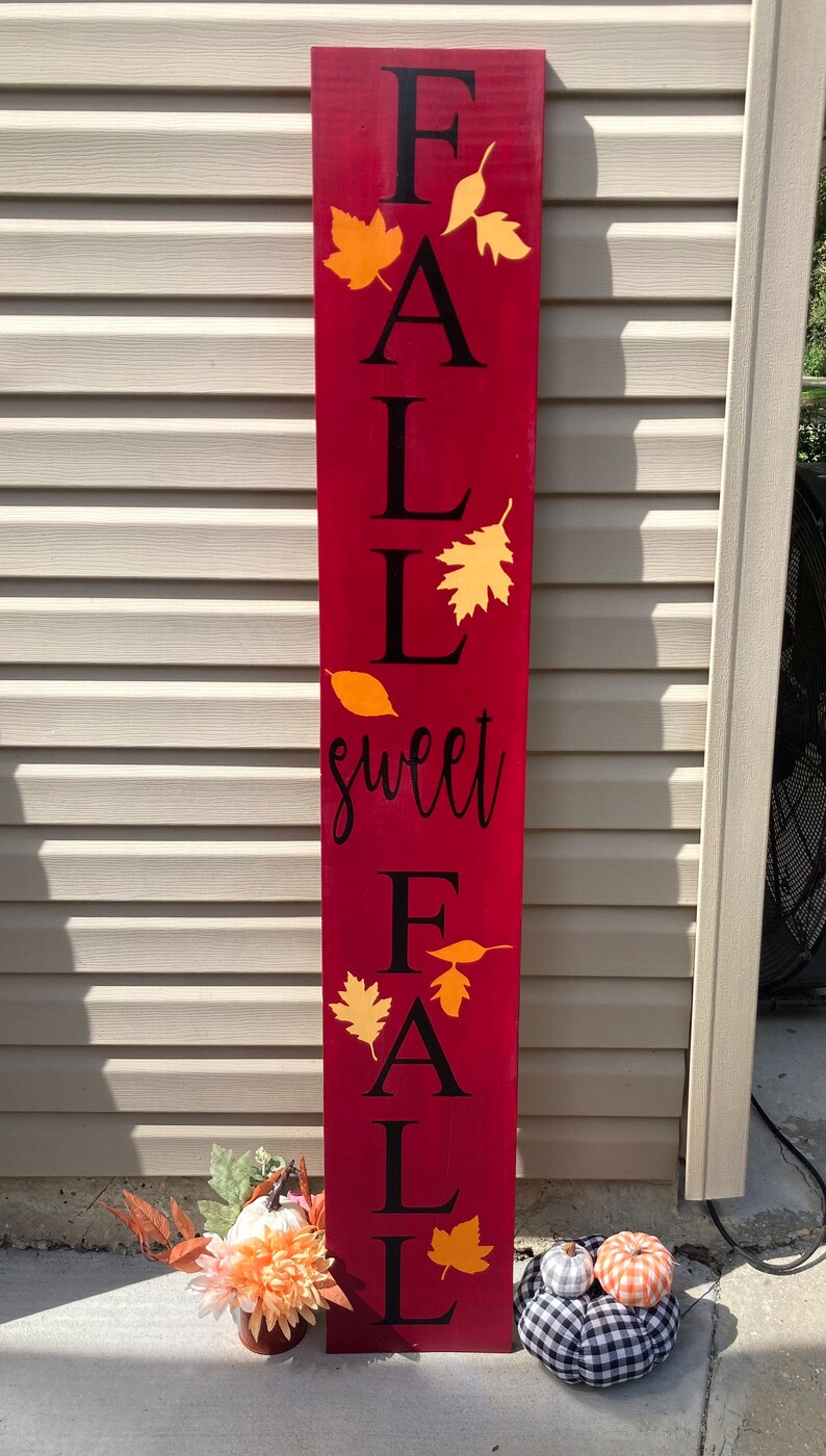 Hello Fall Wooden Porch Sign: Autumn Home Decor - Etsy