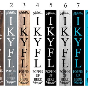 IKYFL Poppin up Here Welcome Sign, Door Leaner Sign, Wooden Sign ...