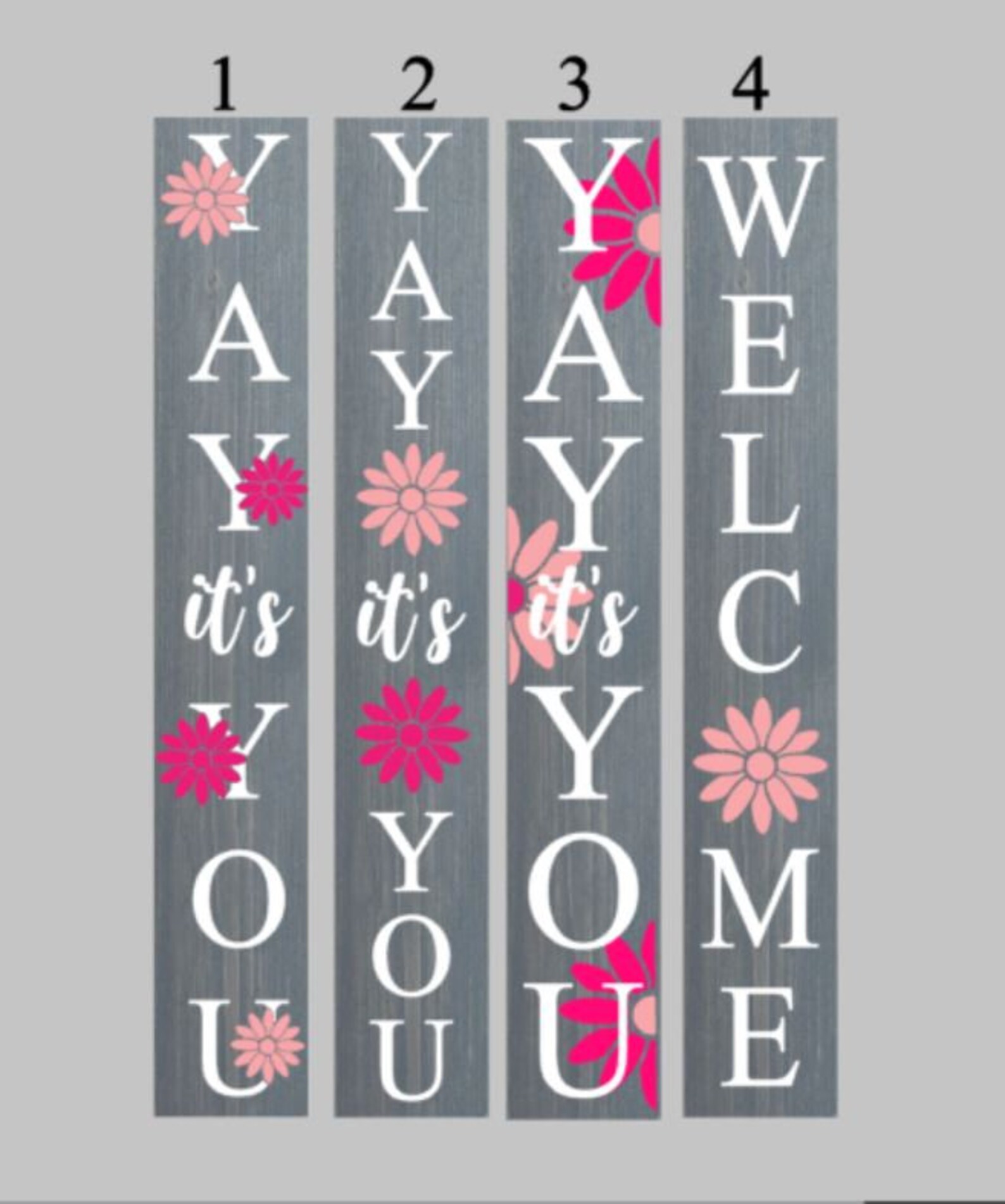 Daisy Welcome Sign Daisy Decor Front Porch Sign Door Leaner - Etsy