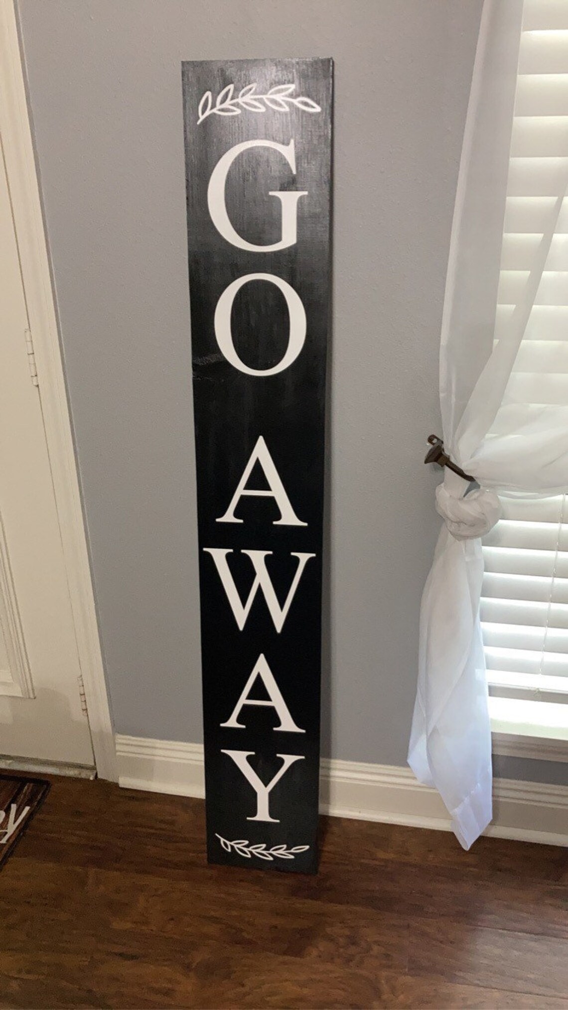 Go Away Porch Sign Unwelcome Sign Go on Now Git Funny Door - Etsy