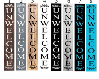 Unwelcome Sign - Etsy