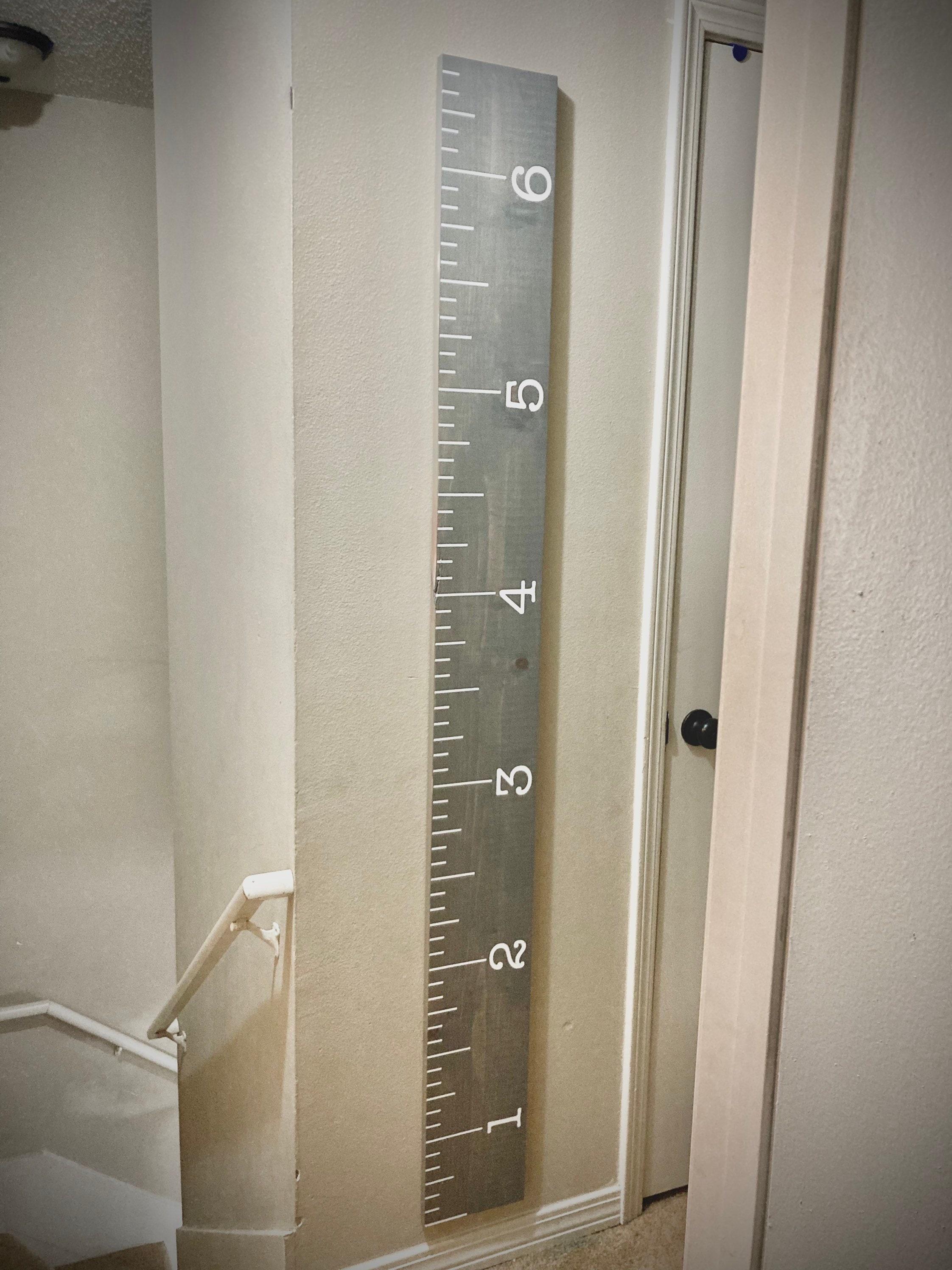 Growth Chart For Wall Wooden Height Chart For Kids Unicorn Castle ...