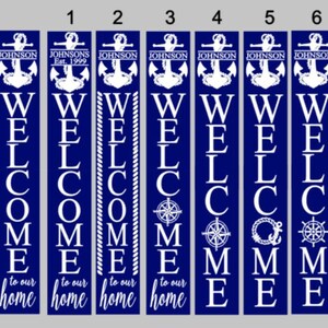 Nautical Welcome Sign, BEACH HOUSE SIGN, Nautical Home Decor, Anchor ...