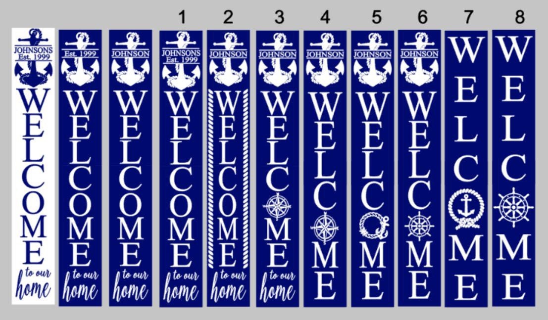 Nautical Welcome Sign BEACH HOUSE SIGN Nautical Home Decor | Etsy