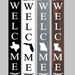 State Welcome Sign Welcome Sign Front Porch Decor With - Etsy