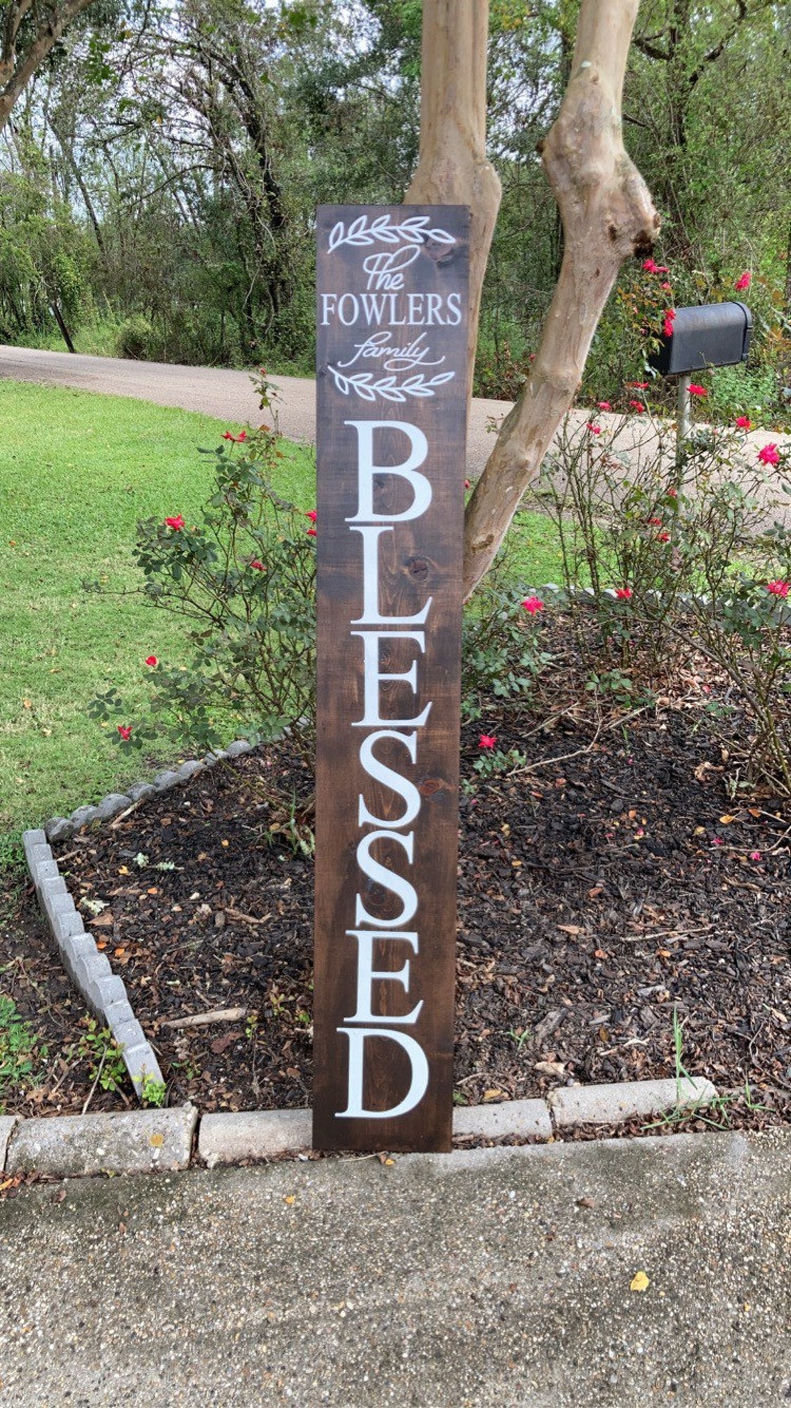 Blessed Sign Personalized Welcome Sign Blessed Decor Front - Etsy