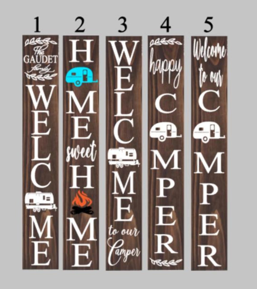 Happy Camper Welcome Sign, Home Sweet Camper, Camper Porch Sign ...
