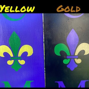 Mardi Gras Welcome Sign, Fleur De Lis Decor, Front Porch Welcome Sign ...