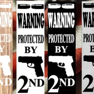 Gun Welcome Sign, 2nd Amendment Sign, Warning Sign, Protected by Guns ...