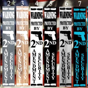 Gun Welcome Sign, 2nd Amendment Sign, Warning Sign, Protected by Guns ...