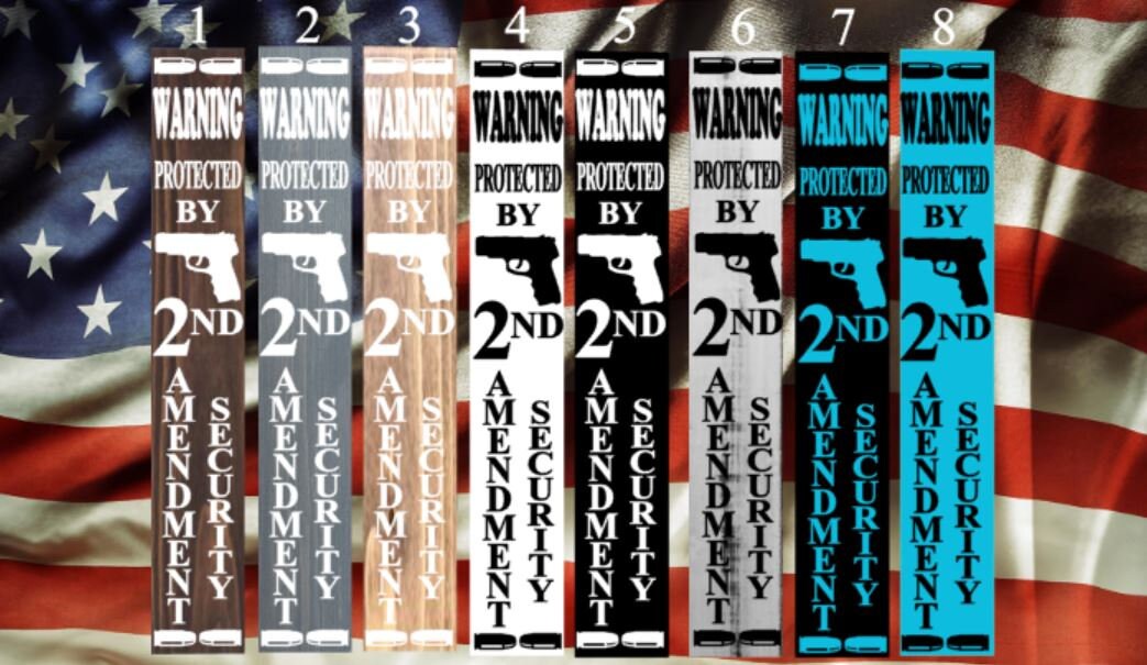 Gun Welcome Sign 2nd Amendment Sign Warning Sign Protected - Etsy