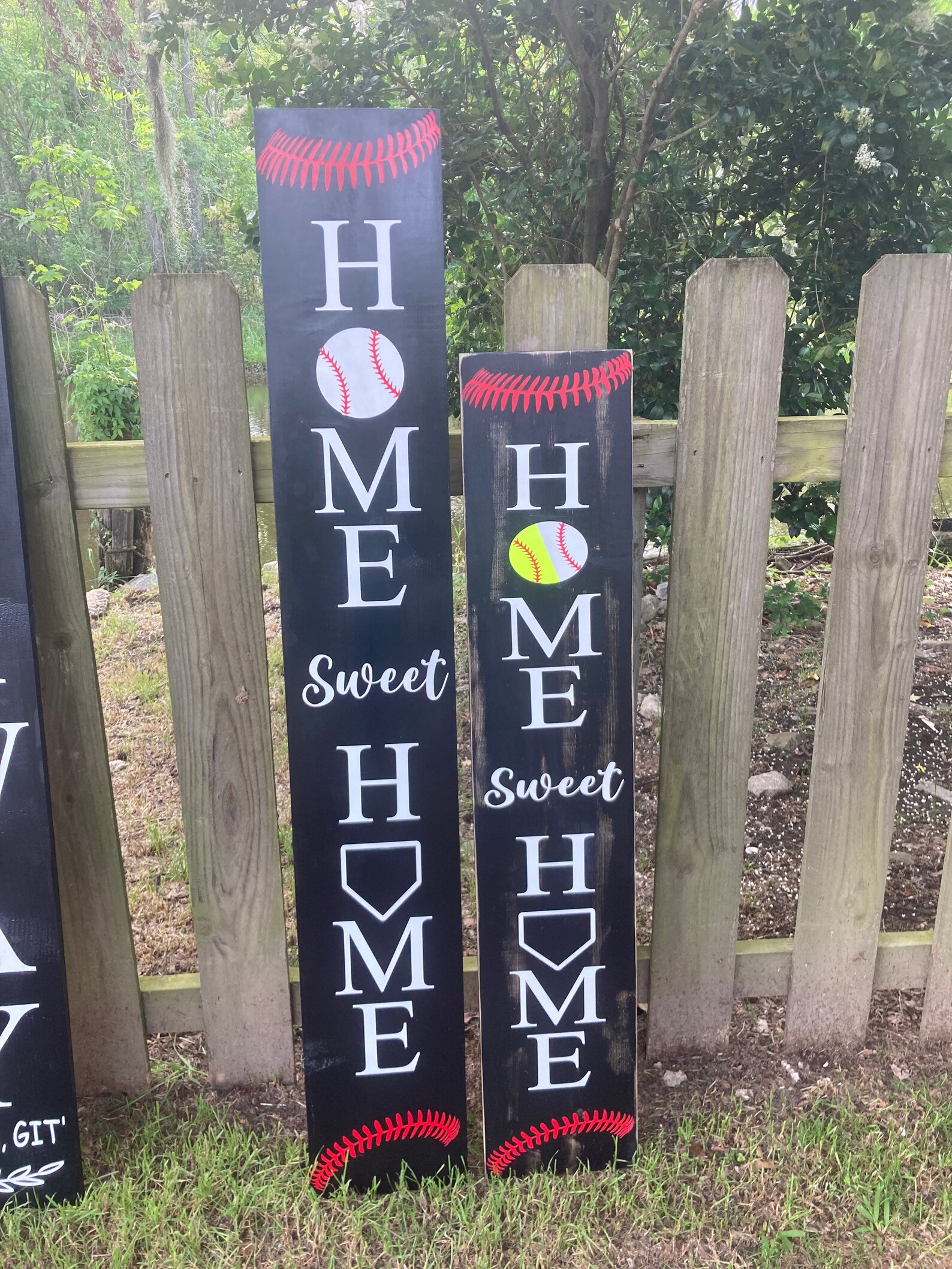 Home Sweet Home Baseball Welcome Sign Wooden Welcome Sign - Etsy