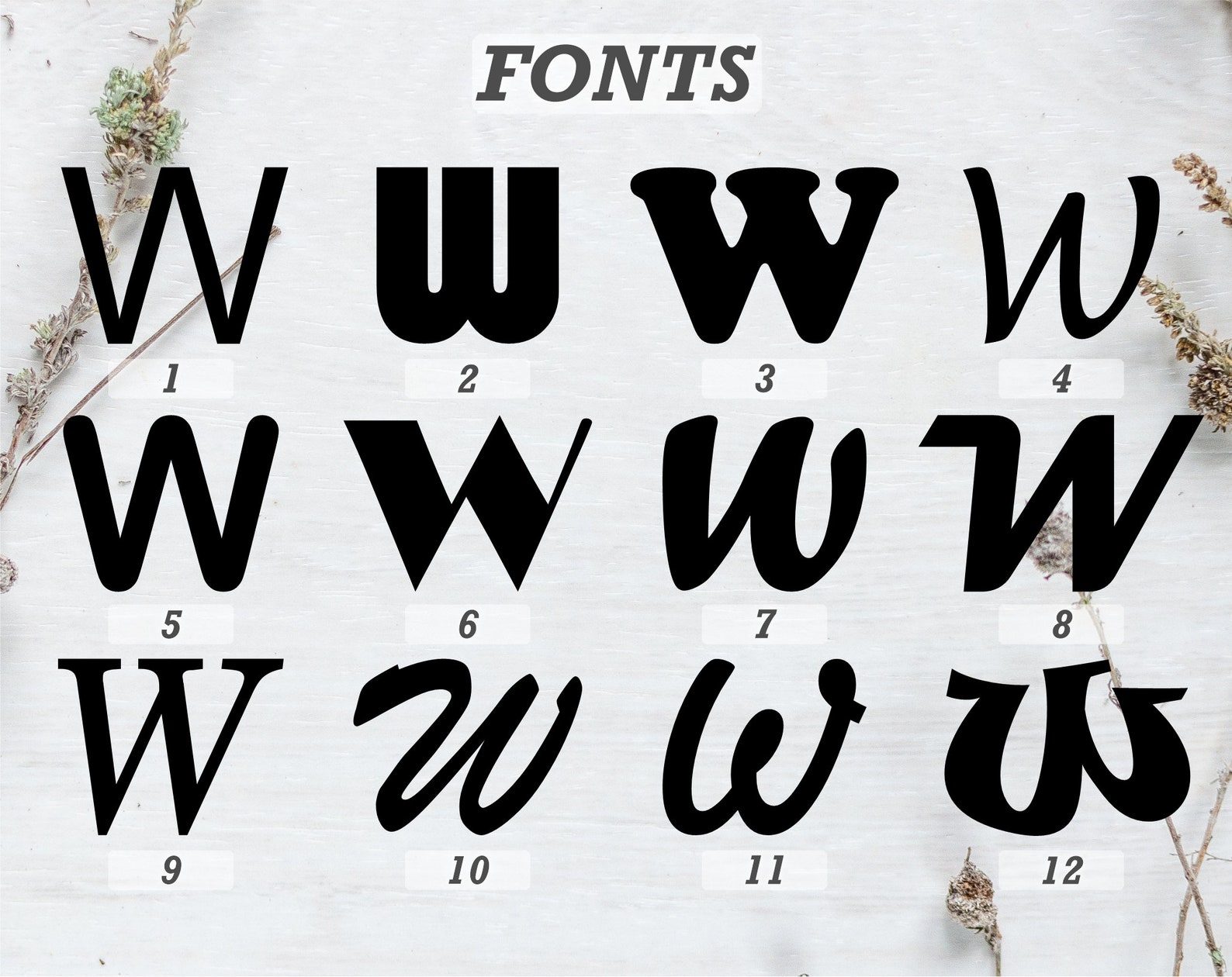 Letra W en blanco láser cortado forma de madera inacabada | Etsy