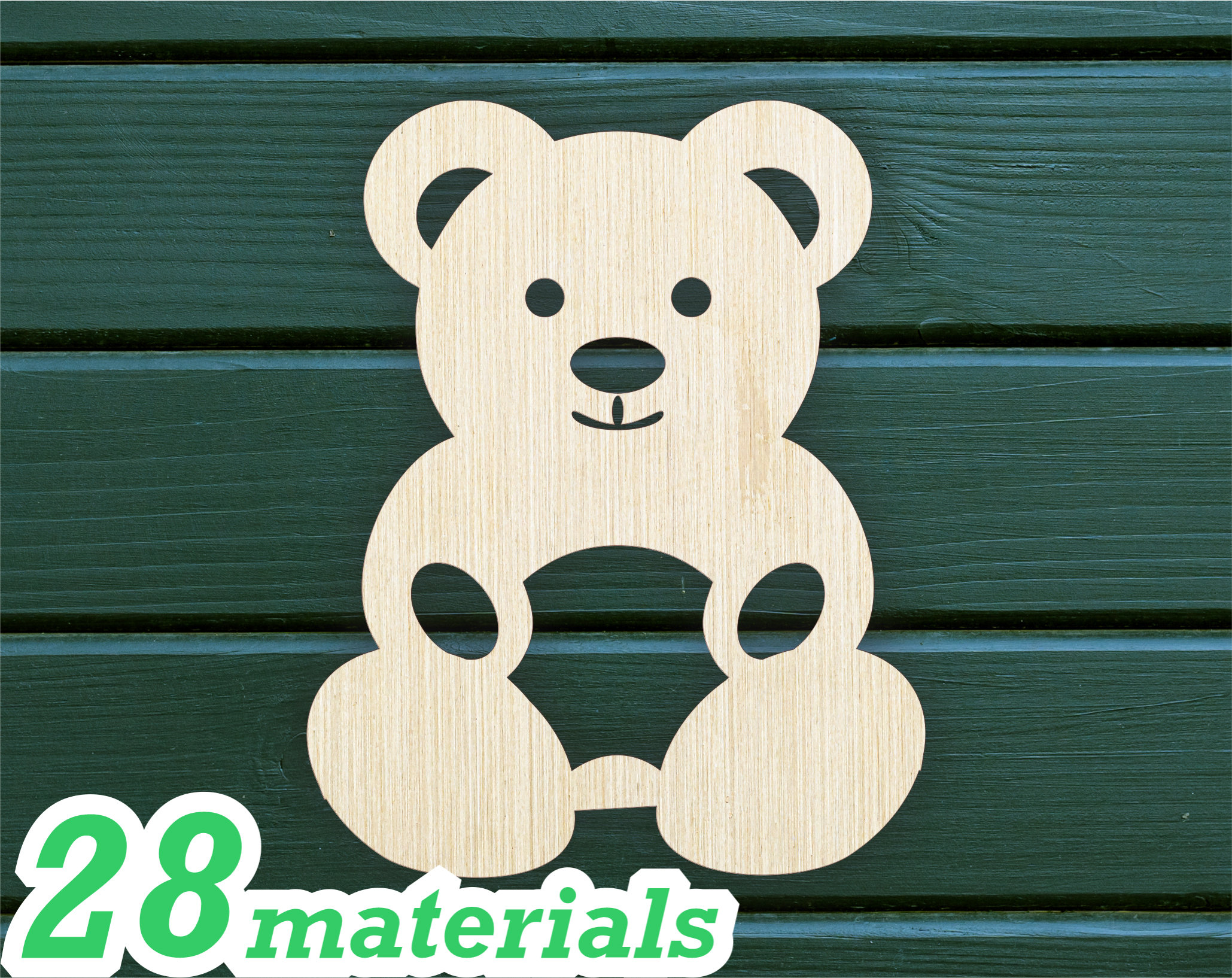Teddy bear Blanks Laser Cut Out Unfinished Wood Shape Laser | Etsy