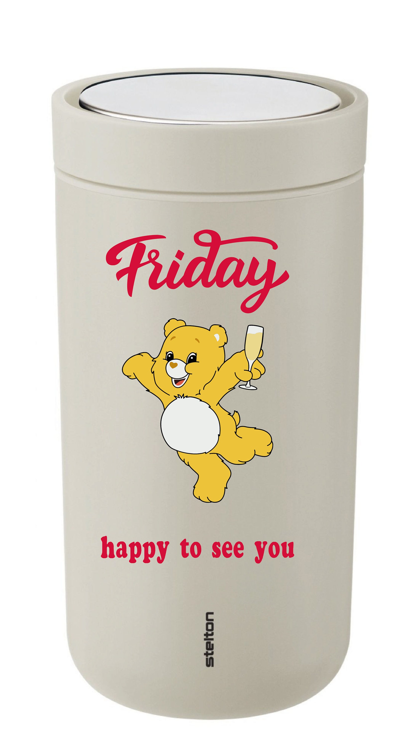 Care Bear Svg, Friday Svg, Friday Mood, Champagne Png, Yellow Bear Svg ...