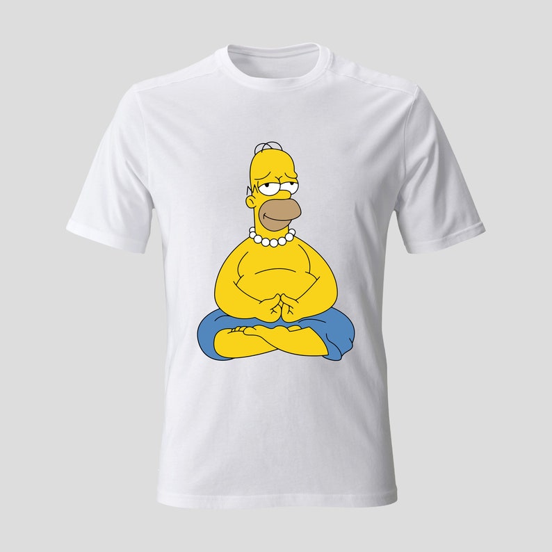 Homer Simpson Svg, Layered SVG Cut File, Homer Meditating Svg,the ...