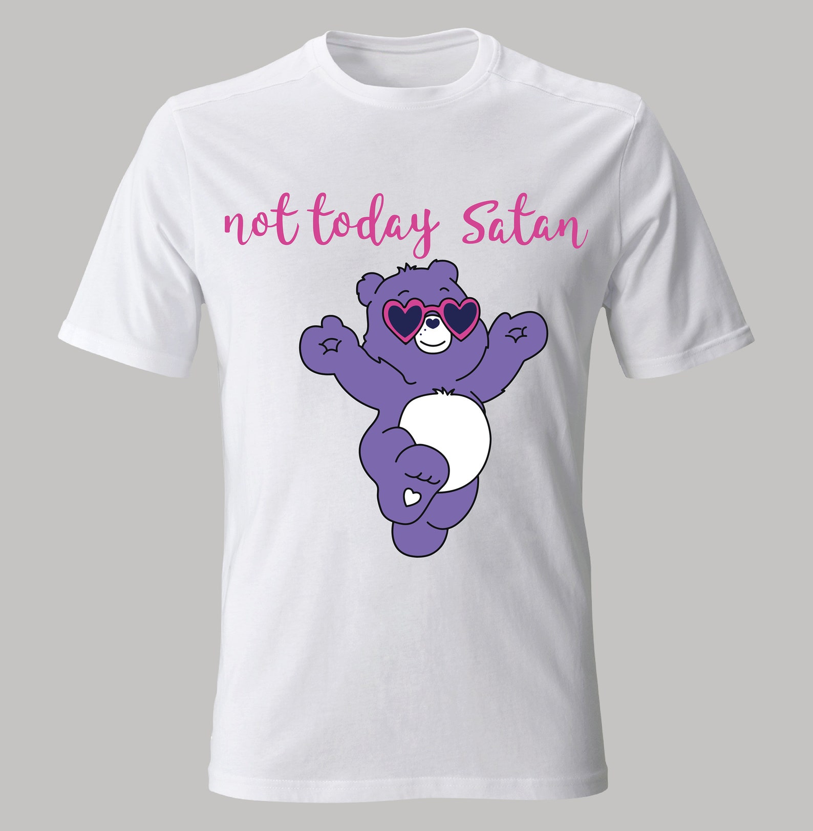 Not Today Satan Svg, Not Today Svg, Care Bear Svg, Care Bears Svg ...
