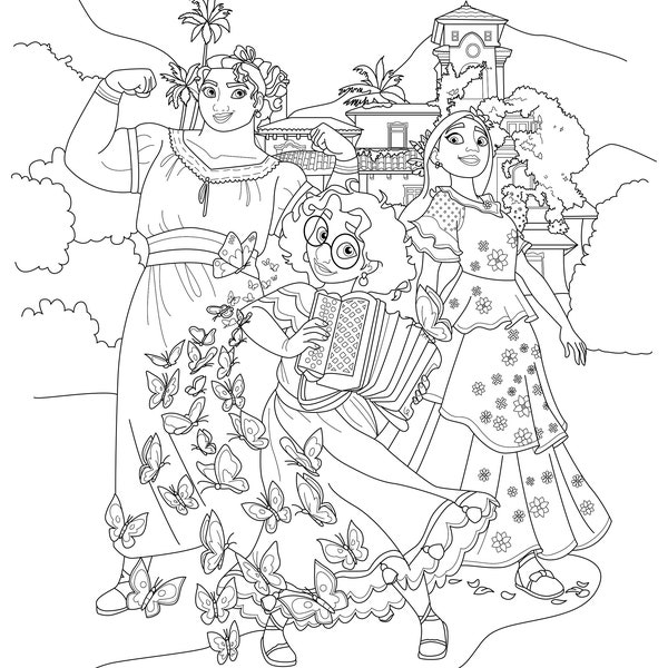 Encanto Bruno Coloring Pages - Etsy