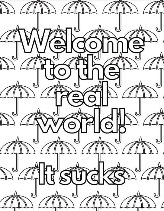 Friends TV Show Inspired Coloring Pages in Pdf, Pdf Coloring With ...