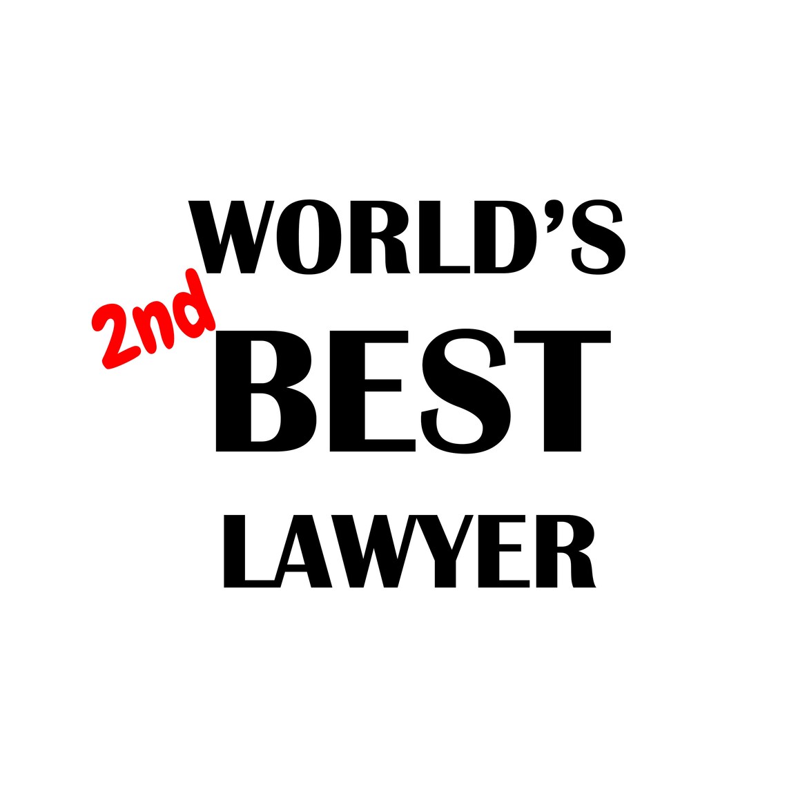 World's 2nd Best Lawyer Digital Print, Second Best Lawyer Svg Png Jpg ...