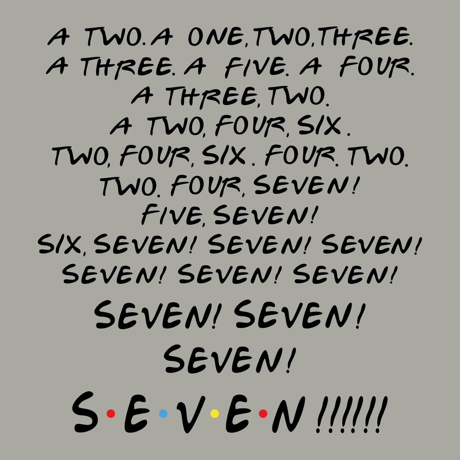 Friends Svg, Seven Monica Svg, Seven Print, Friends Funny Print, Seven ...