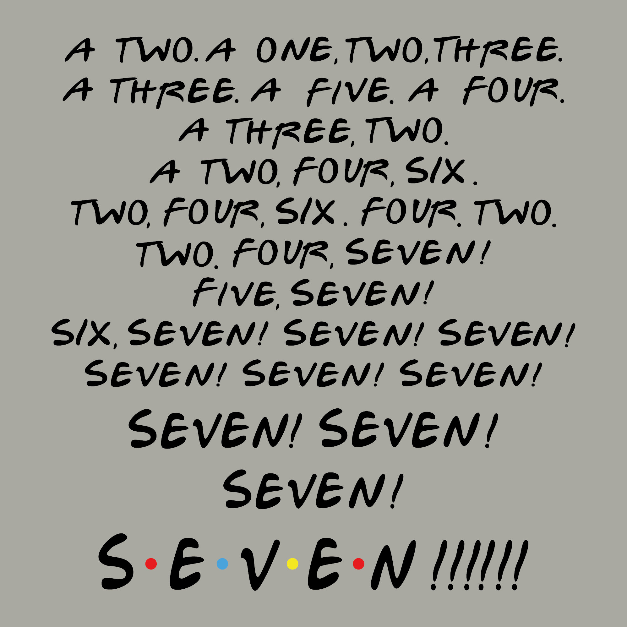 Friends Svg, Seven Monica Svg, Seven Print, Friends Funny Print, Seven ...