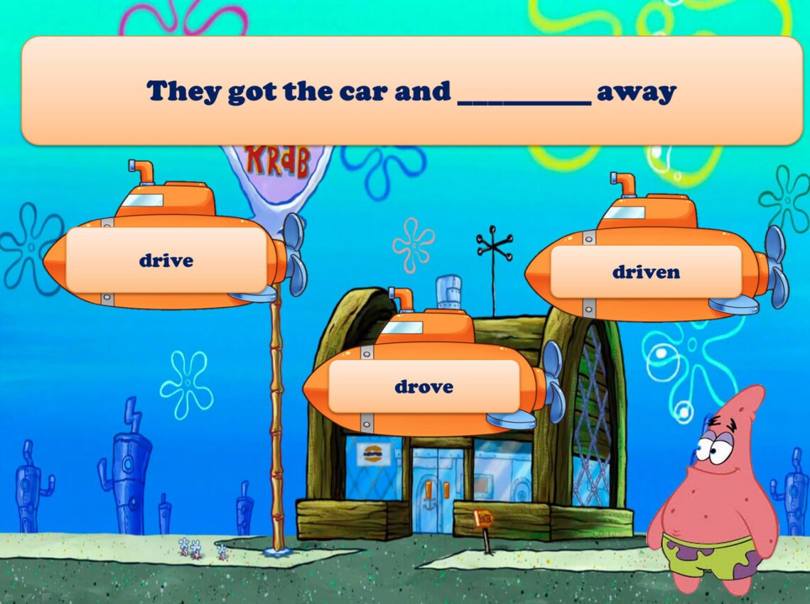 Regular and Irregular Verbs Ppt Digital Game for Kids Learning English ...